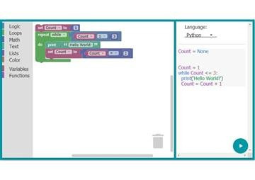 Blockly เครื่องมือสอนเขียนโปรแกรม